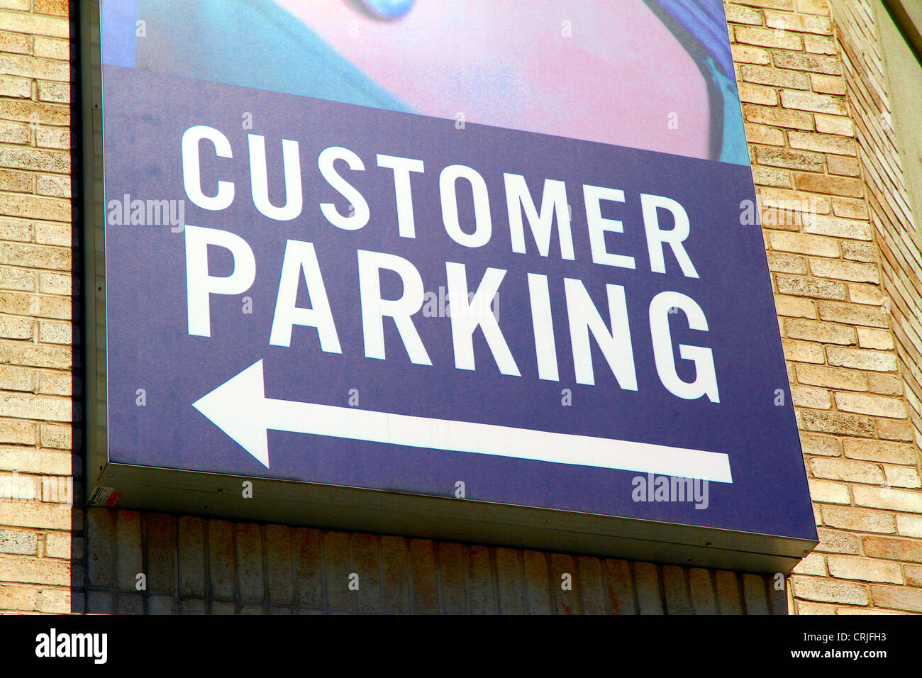 A customer parking sign in Canada Stock Photo - Alamy