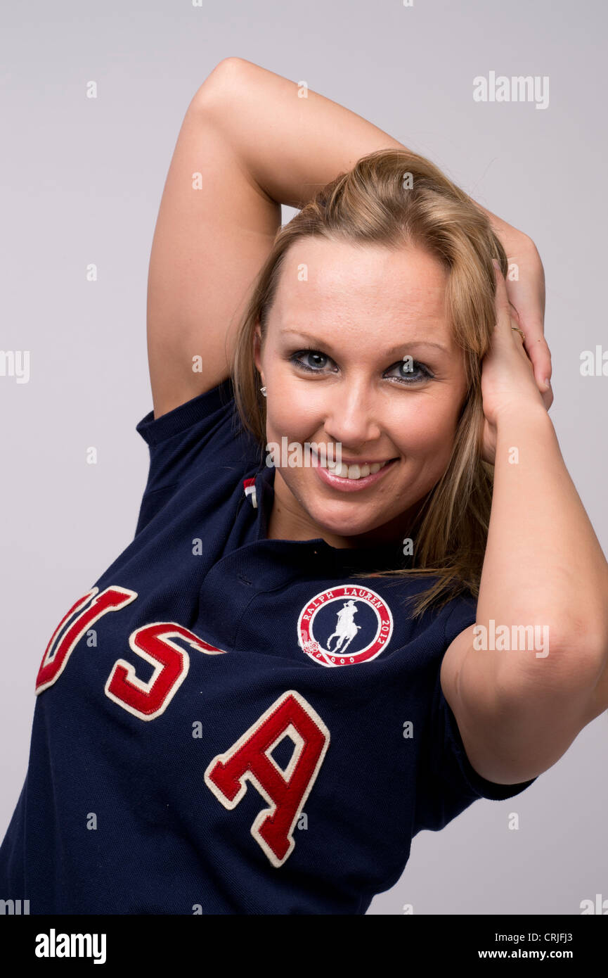 American synchronized swimmer Mariya Koroleva at Team USA Media Summit ...