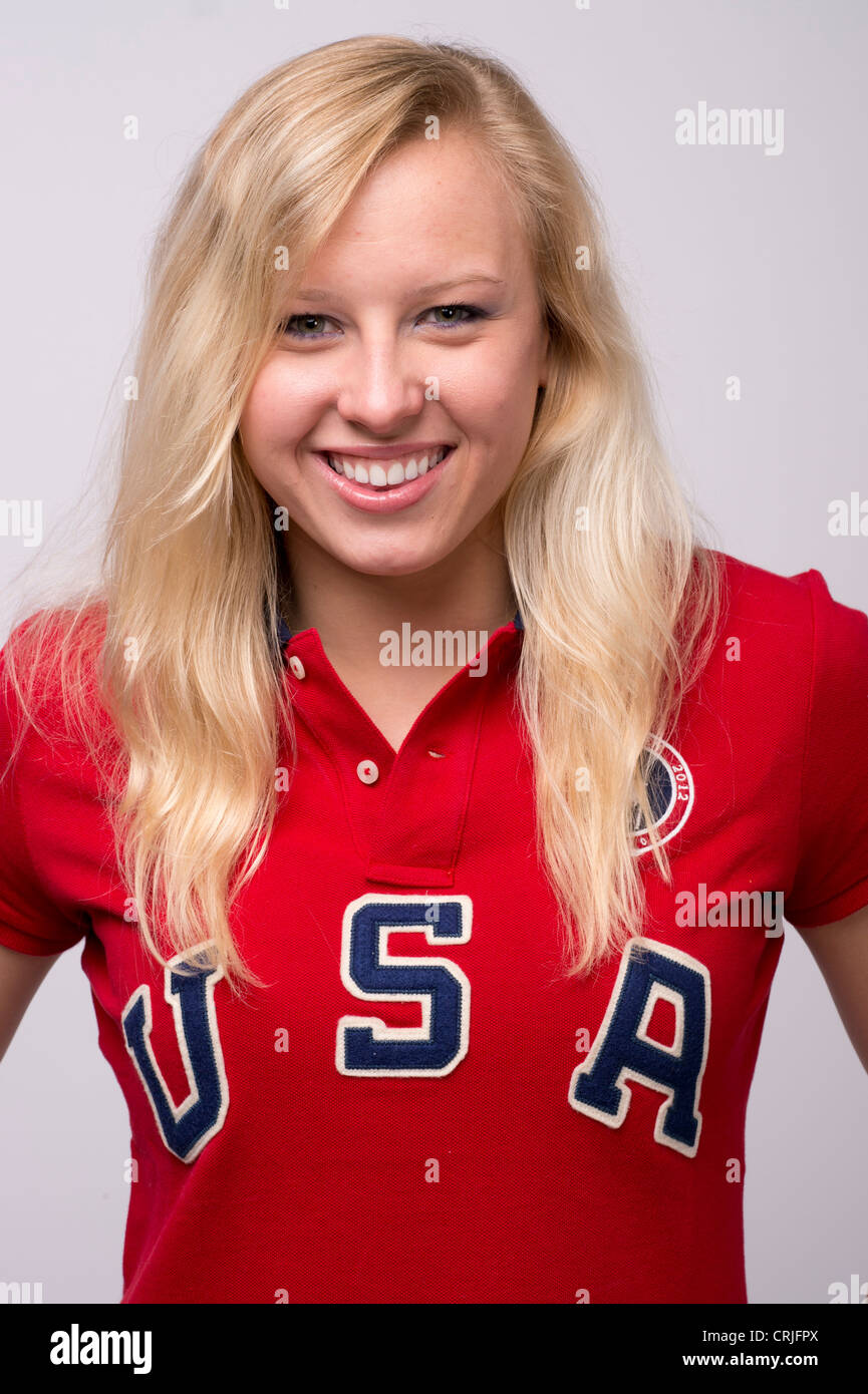 American female Paralympic swimmer Jessica Long at Team USA Media ...