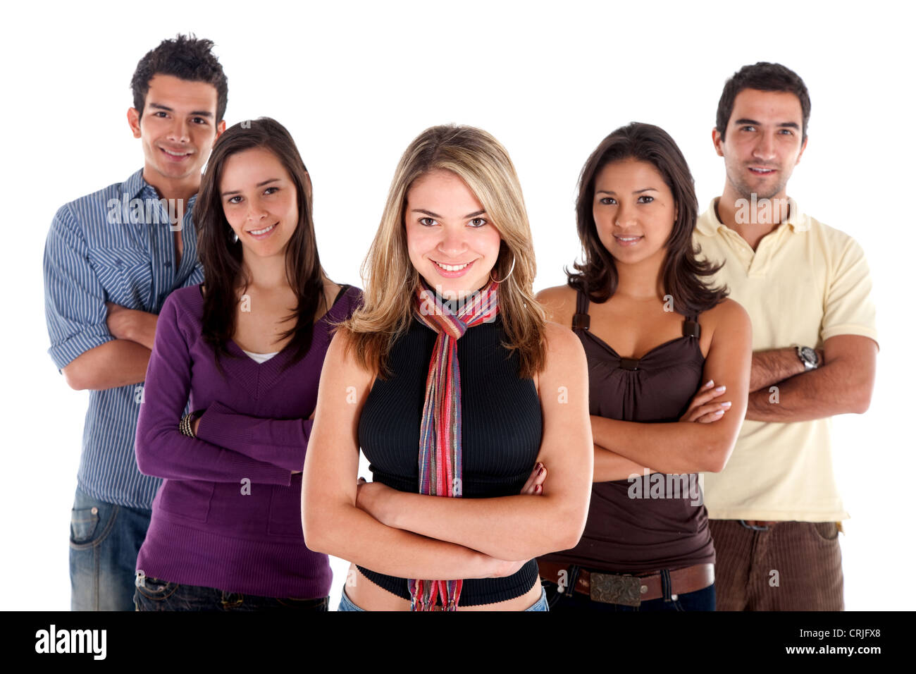 Five friendly people hi-res stock photography and images - Alamy