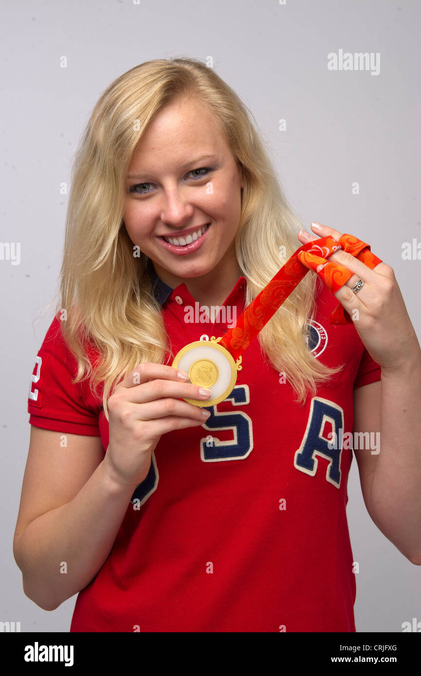 American female Paralympic swimmer Jessica Long at Team USA Media ...