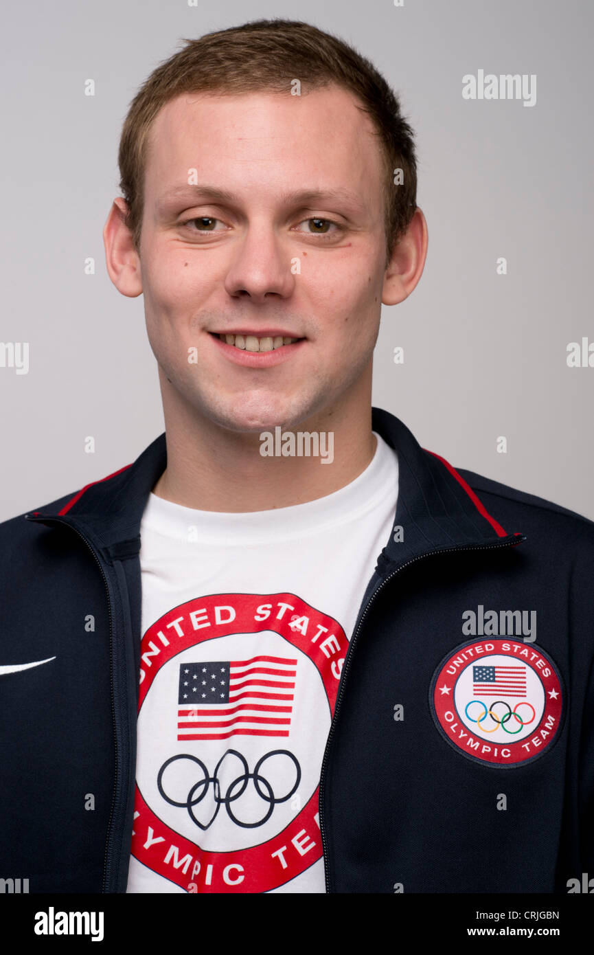 Team USA open water swimmer Alex Meyer poses at the USOC Media Summit ...