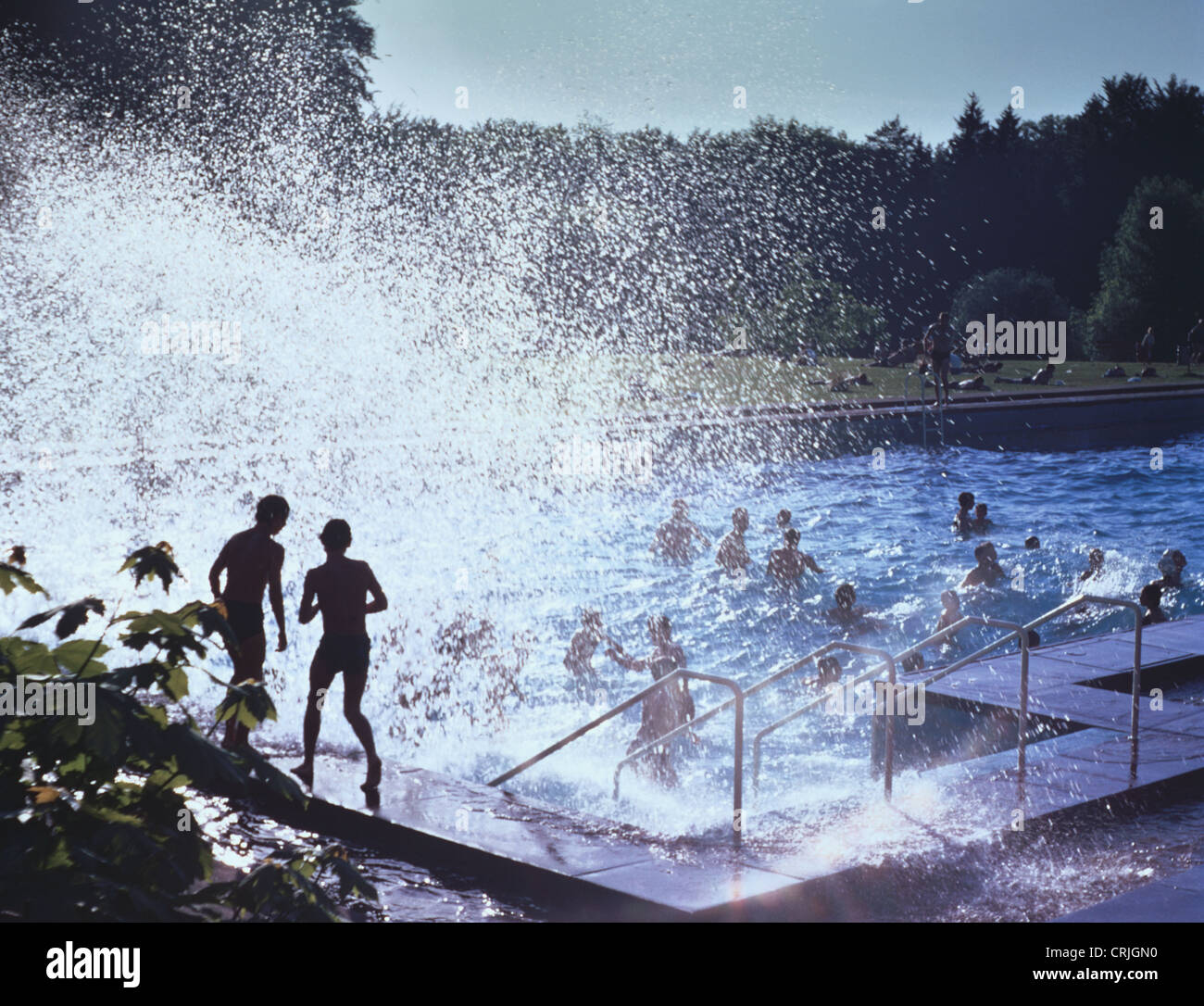 Vintage swimming pool hi-res stock photography and images - Alamy