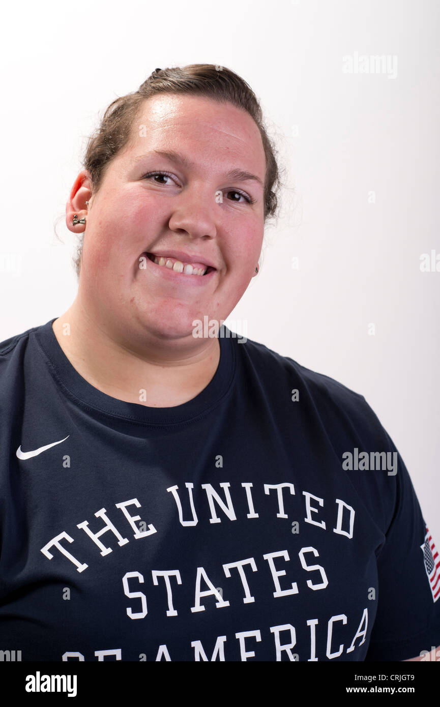 American female weightlifter Sarah Robles at the Team USA Media Summit ...