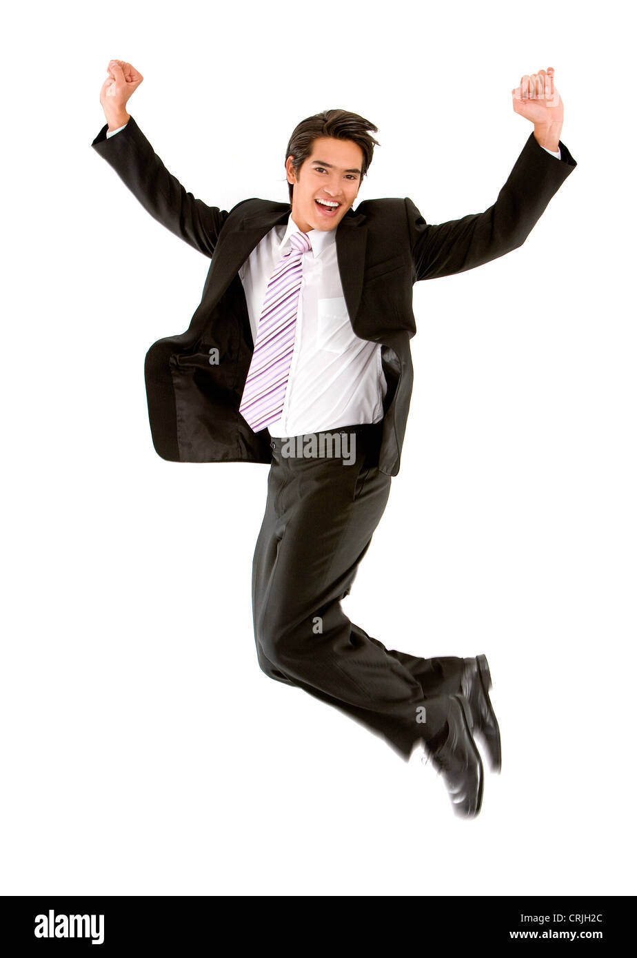 business man jumping of success Stock Photo - Alamy