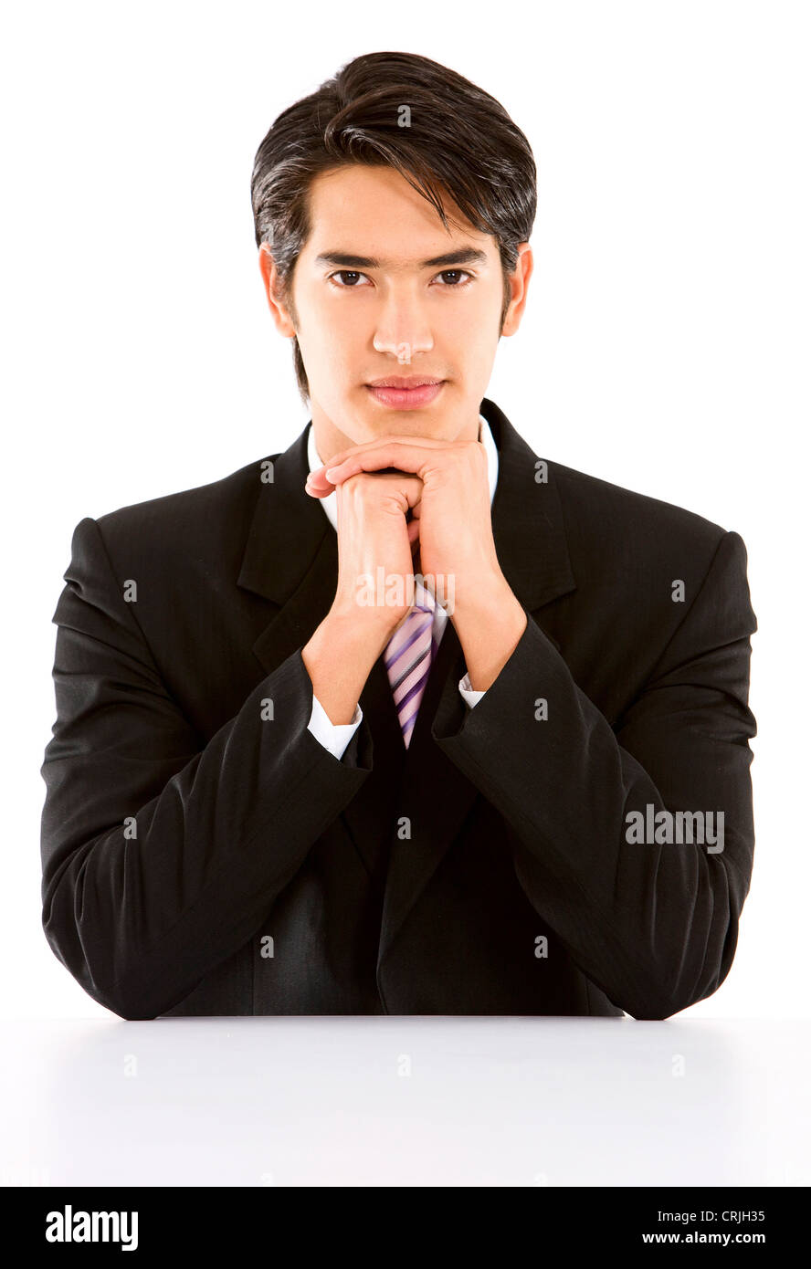 confident business man looking serious Stock Photo - Alamy