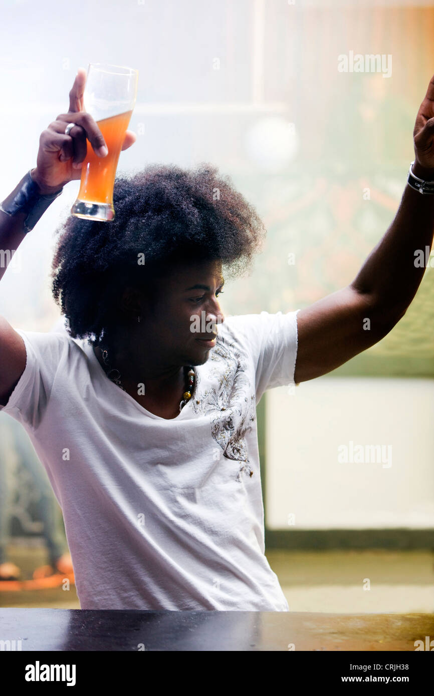 Nightclub man dance drink hi-res stock photography and images - Alamy