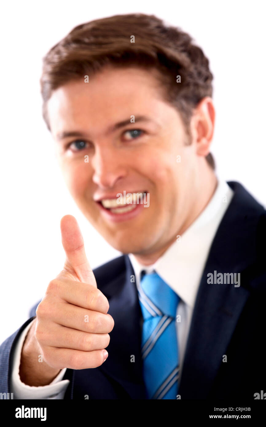 Business thumb up Stock Photo - Alamy
