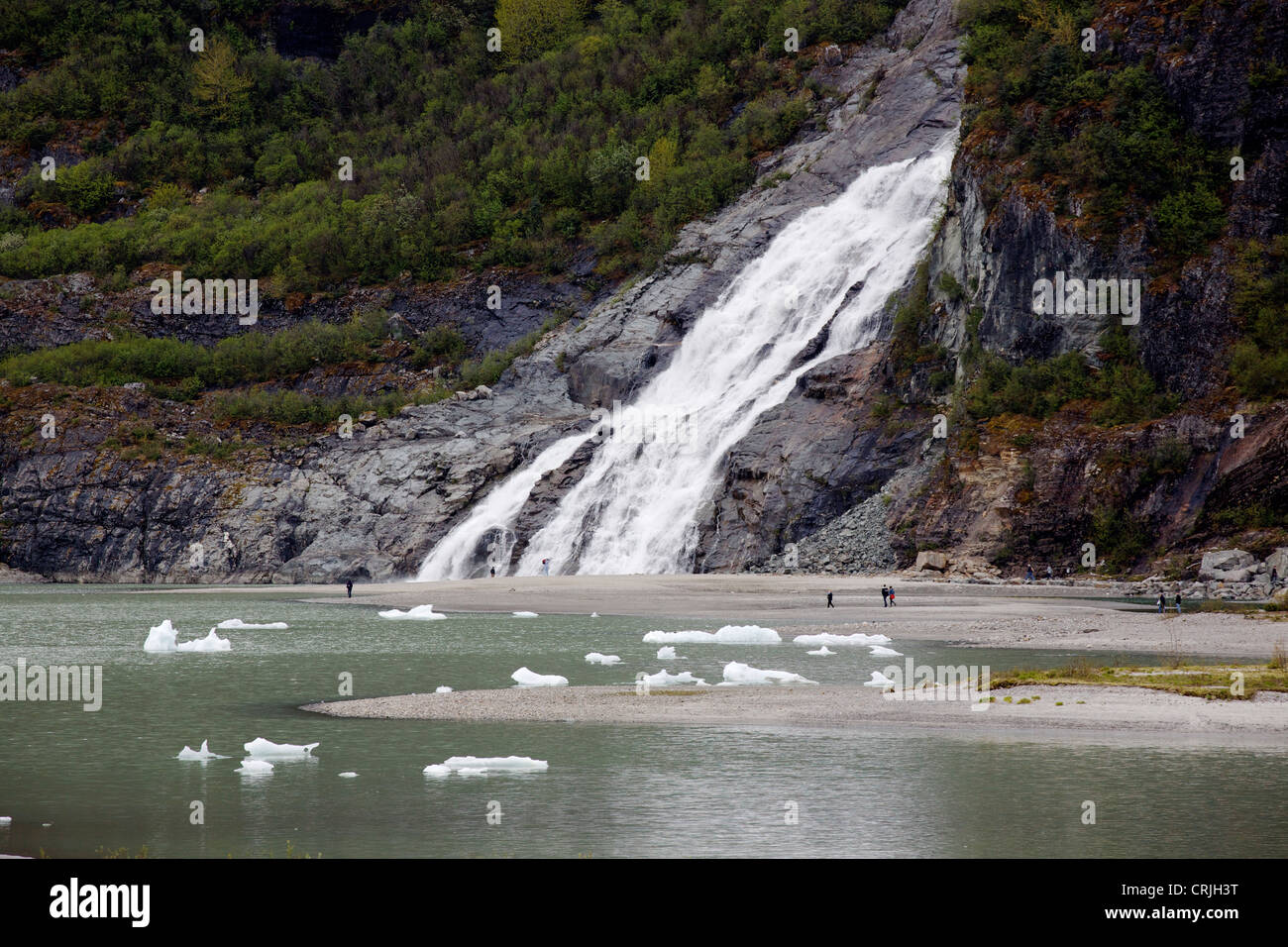 Nugget falls near mendenhall glacier hi-res stock photography and ...