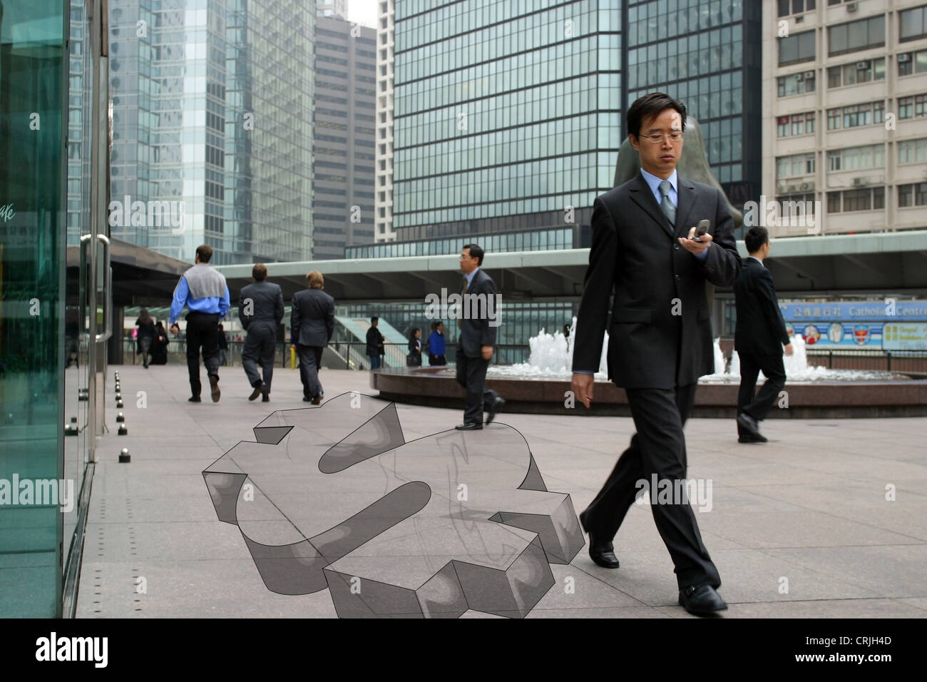 Busy street business people cell phones hi-res stock photography and ...