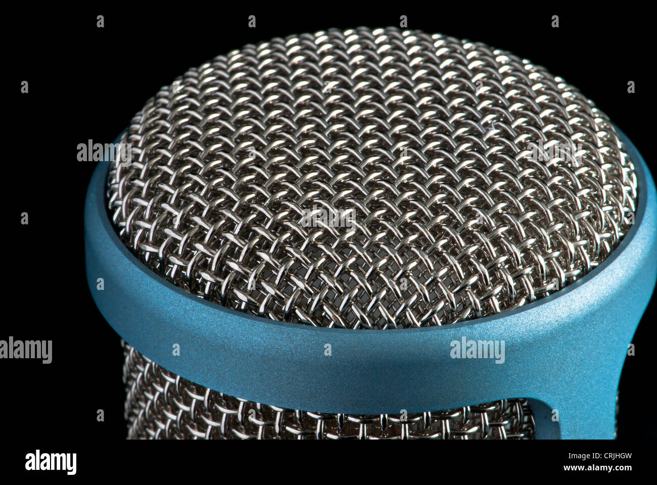 Personal perspective of a professional recording microphone Stock Photo ...