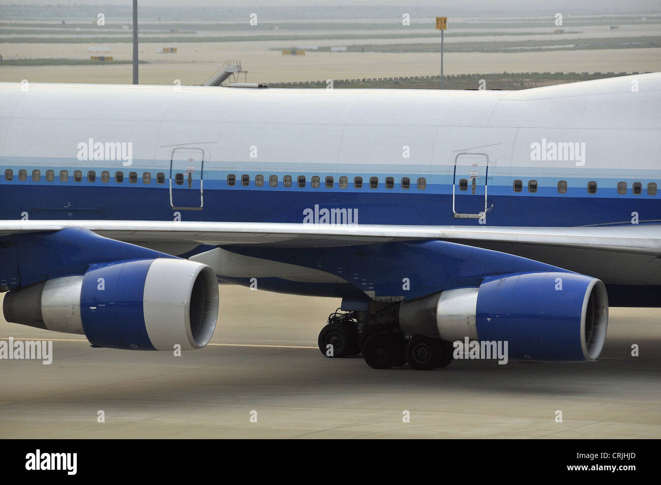 engines of Boeing 747 airplane Tokyo Japan Stock Photo - Alamy