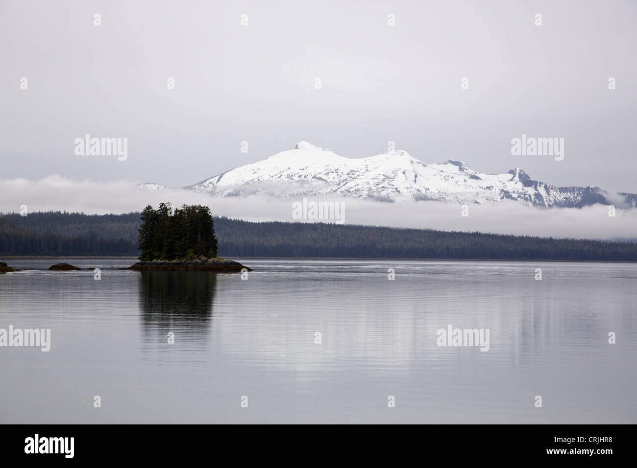Mountains snow and sea. Frederick Sound southeast Alaska Stock Photo ...
