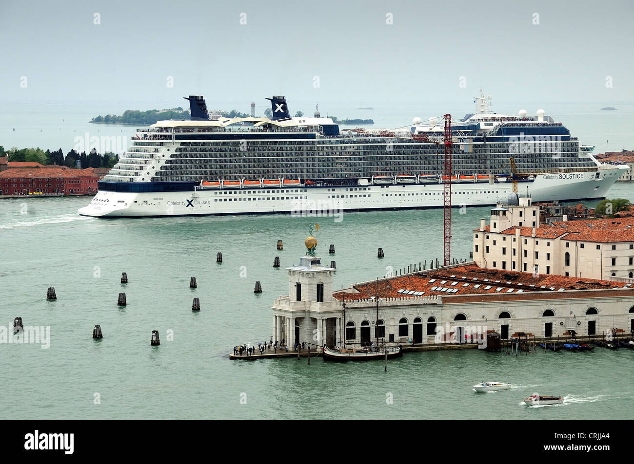 Large cruise liner entering Venice Italy Stock Photo - Alamy