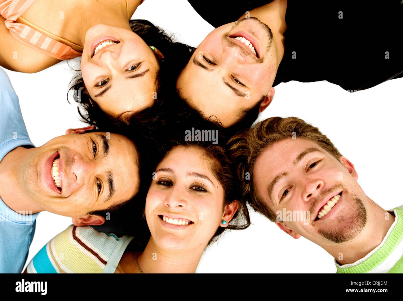 Casual group of people smiling Stock Photo - Alamy