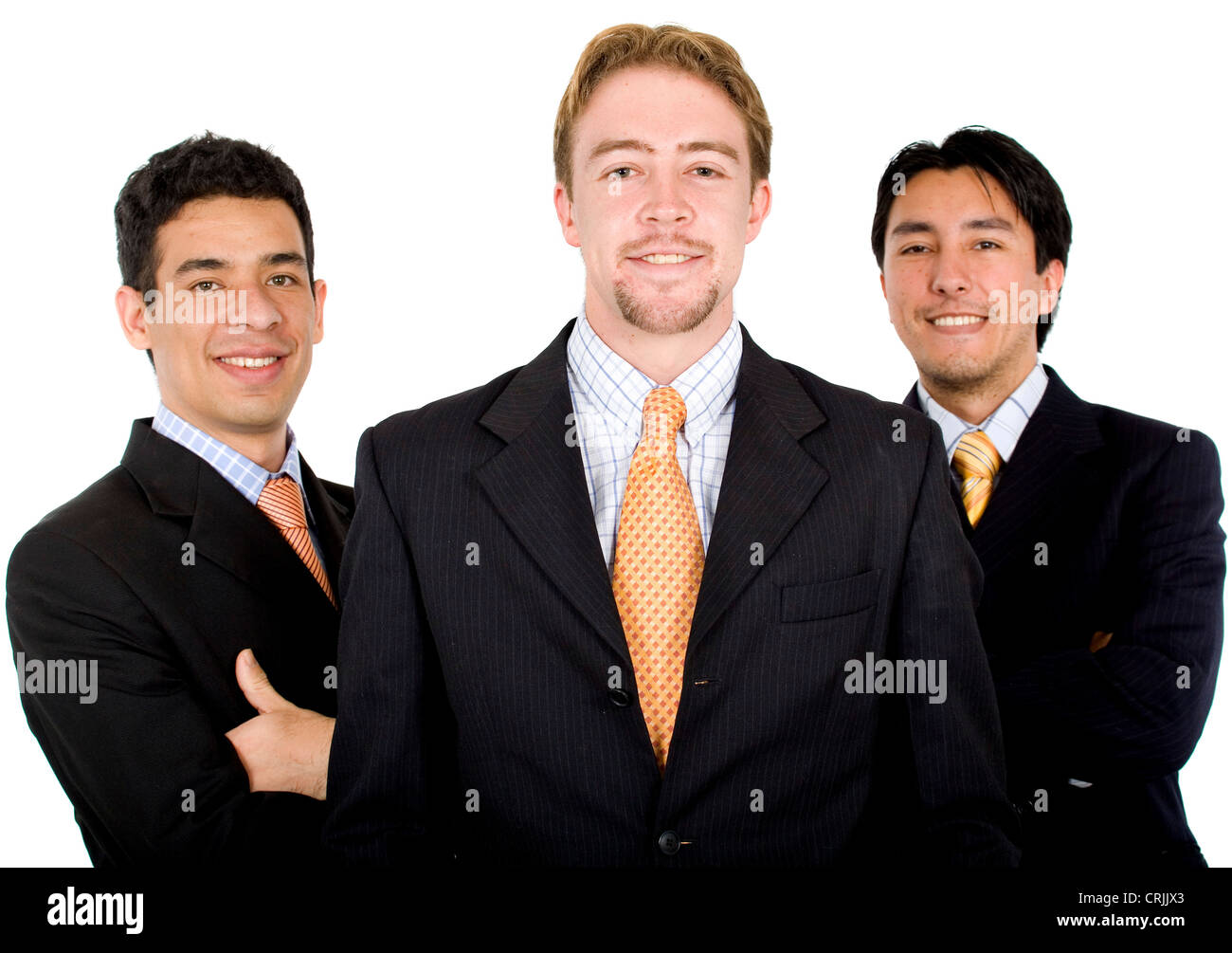 Three businessmen in suits business Cut Out Stock Images & Pictures - Alamy