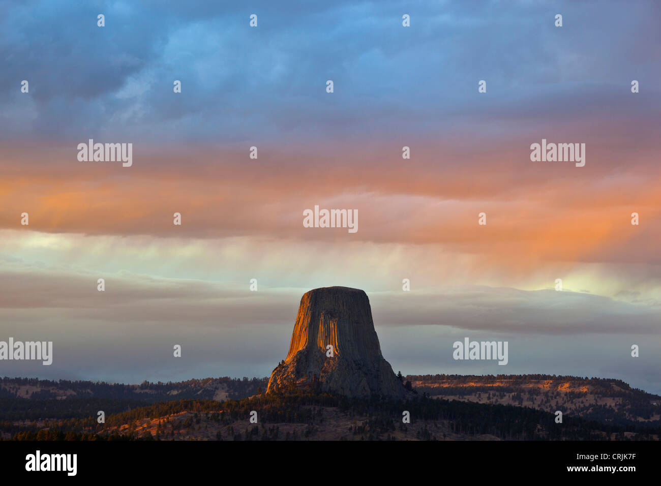 Devils tower wyoming storm hi-res stock photography and images - Alamy