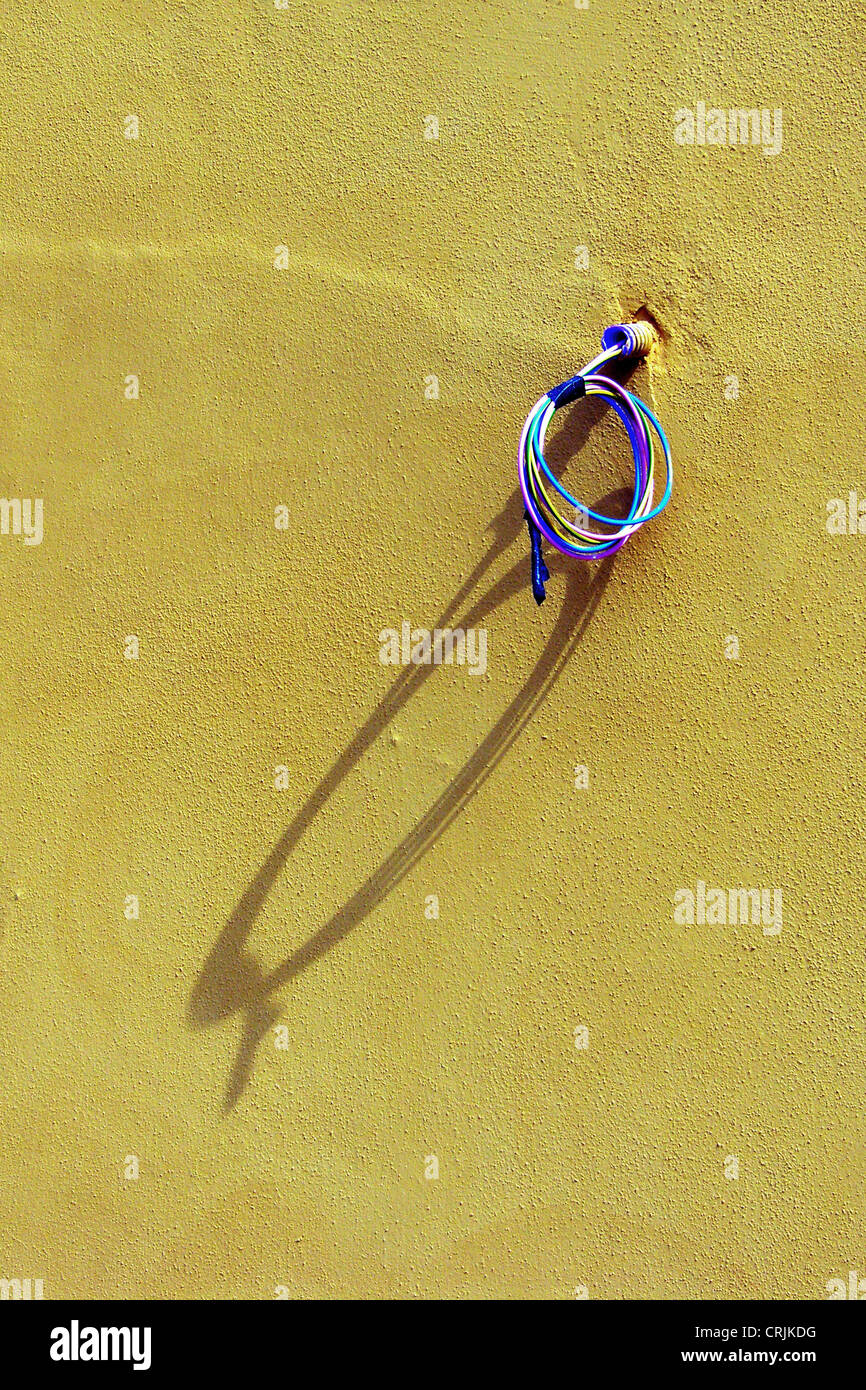 open cable connection in a facade Stock Photo - Alamy