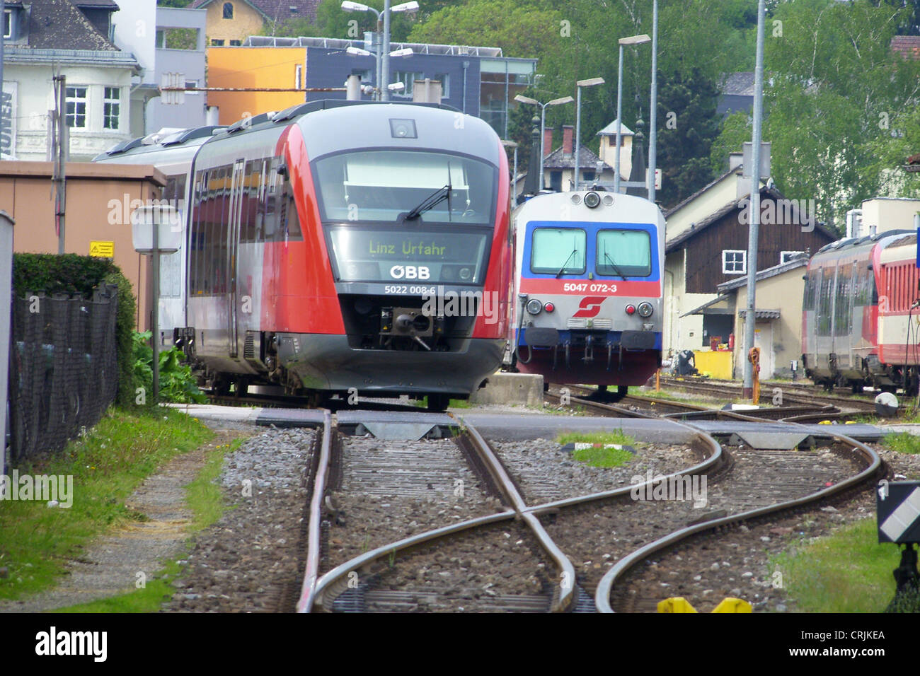 railway lines of Austrian Railways, OEBB, Austria Stock Photo - Alamy