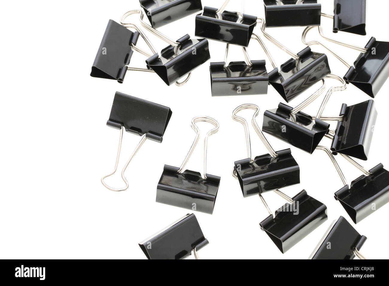 binder clips isolated on white background Stock Photo - Alamy