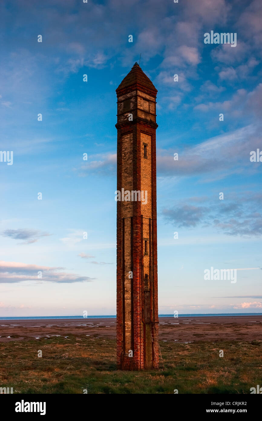 Historic monument - Very old lighthouse in Rumpside in Great Britain ...