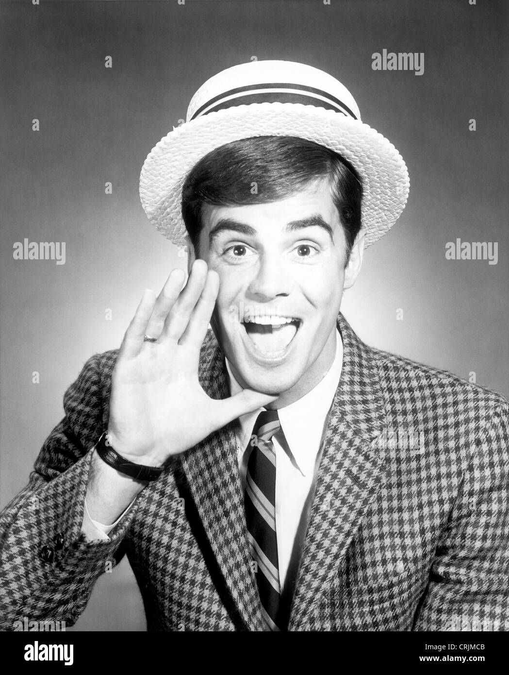 Loud man Black and White Stock Photos & Images - Alamy