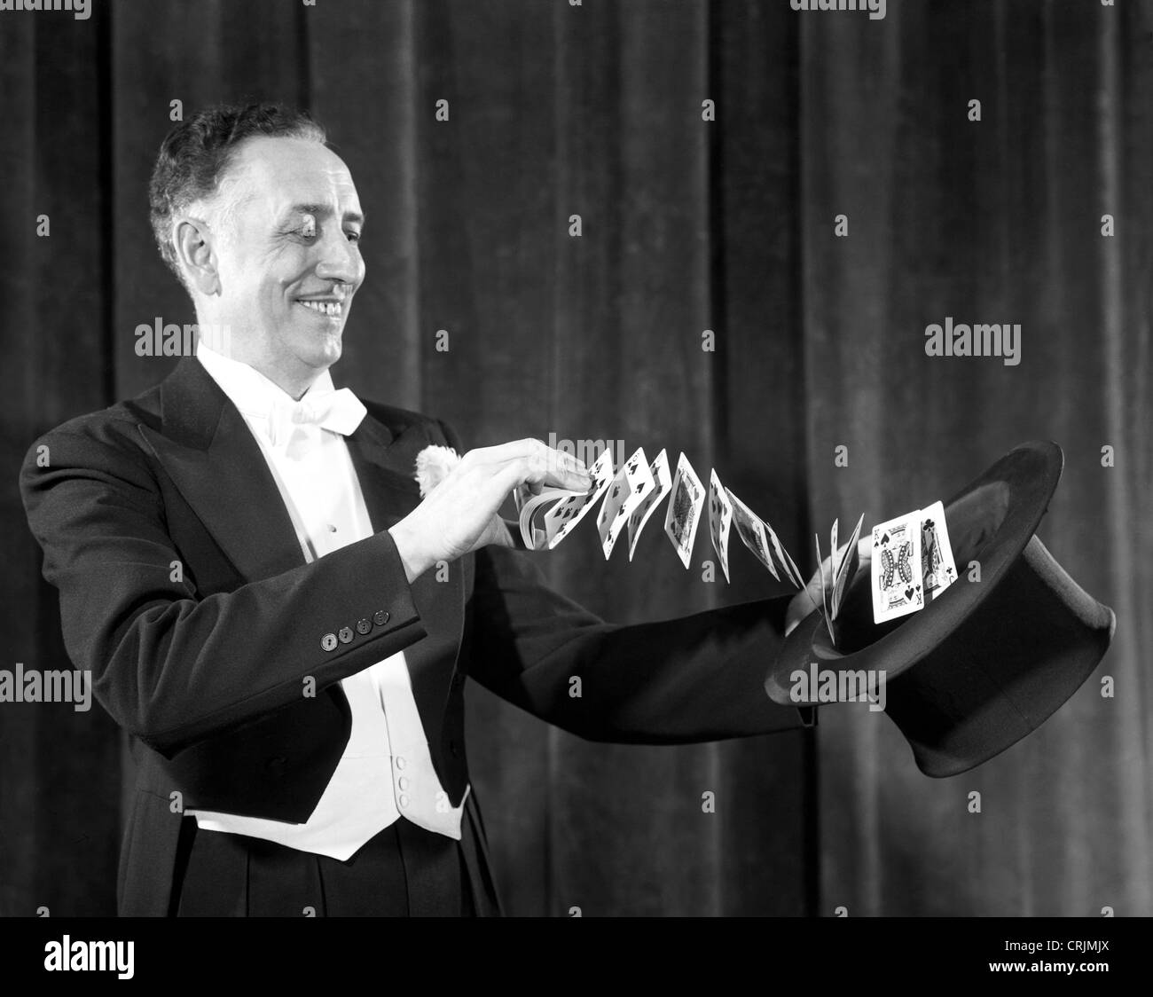 Male magician Black and White Stock Photos & Images - Alamy