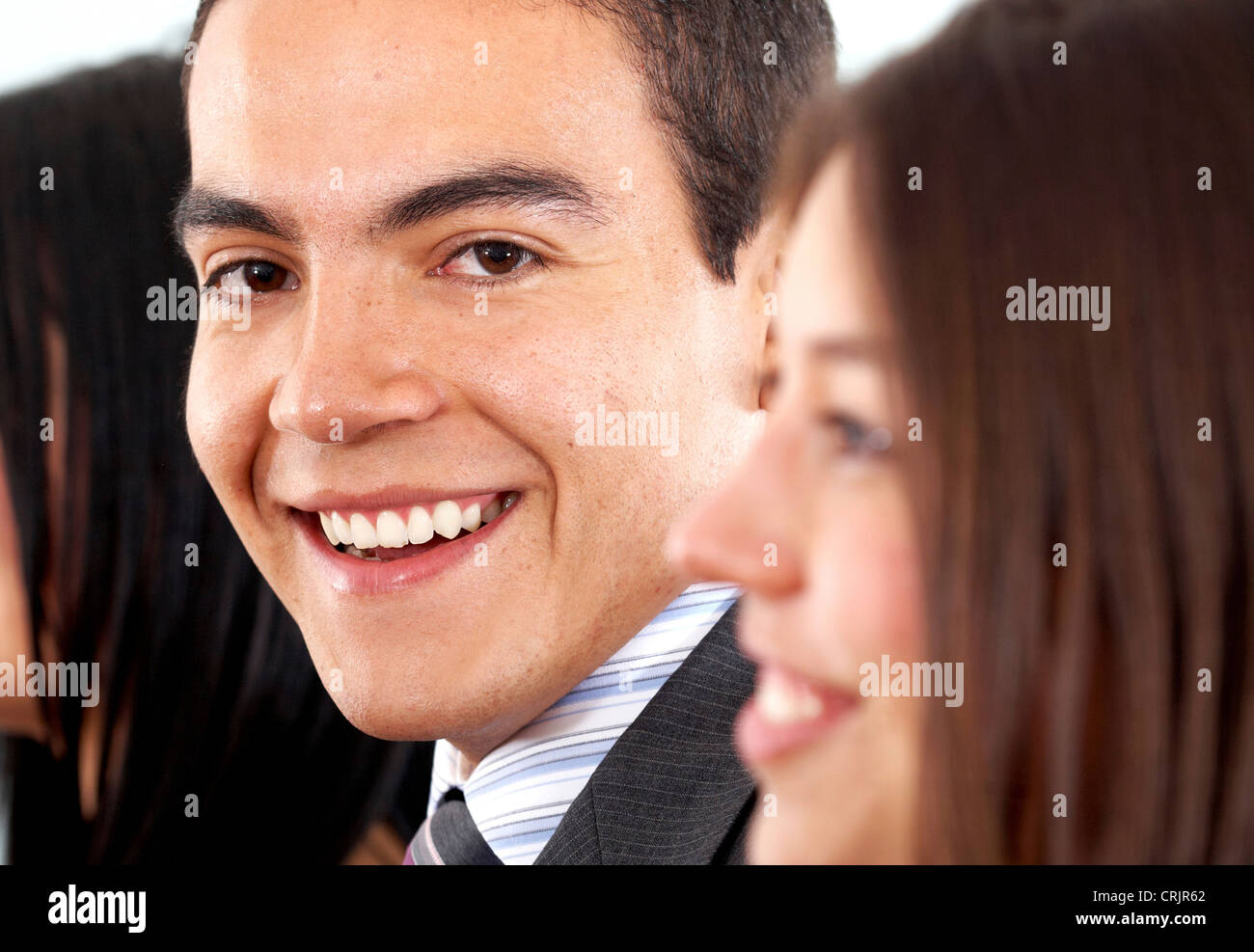 Closeup portrait two attractive businessmen hi-res stock photography ...