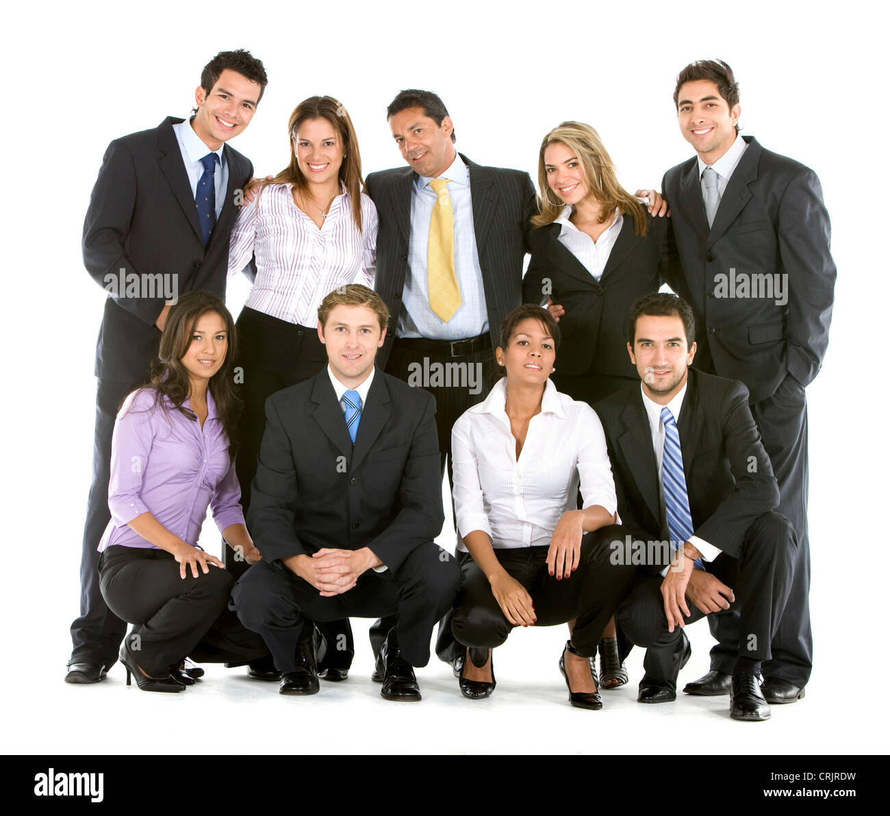 Happy team business men Cut Out Stock Images & Pictures - Alamy