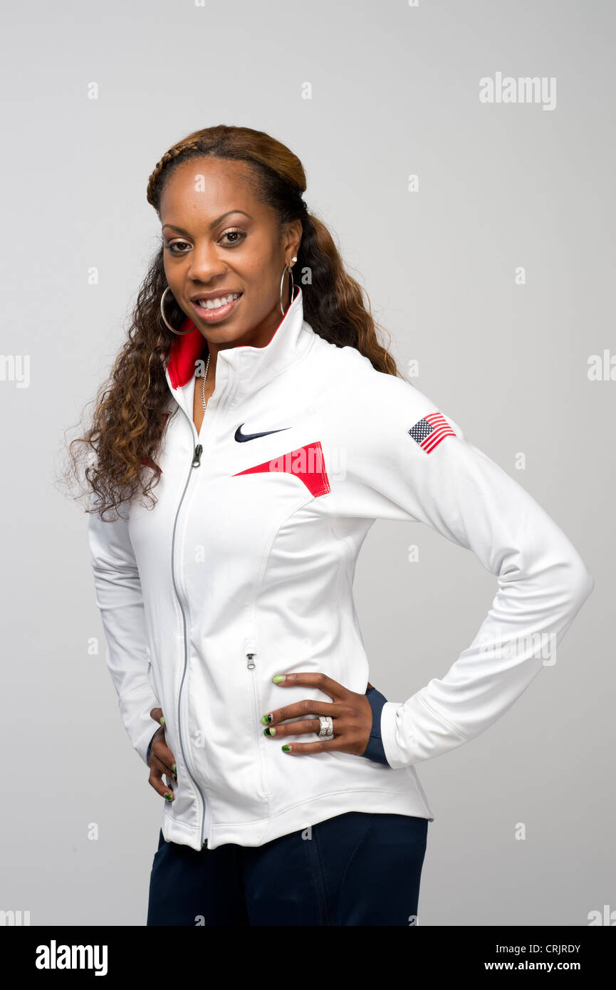Sprinter Sanya Richards-Ross at the Team USA Media Summit in Dallas ...