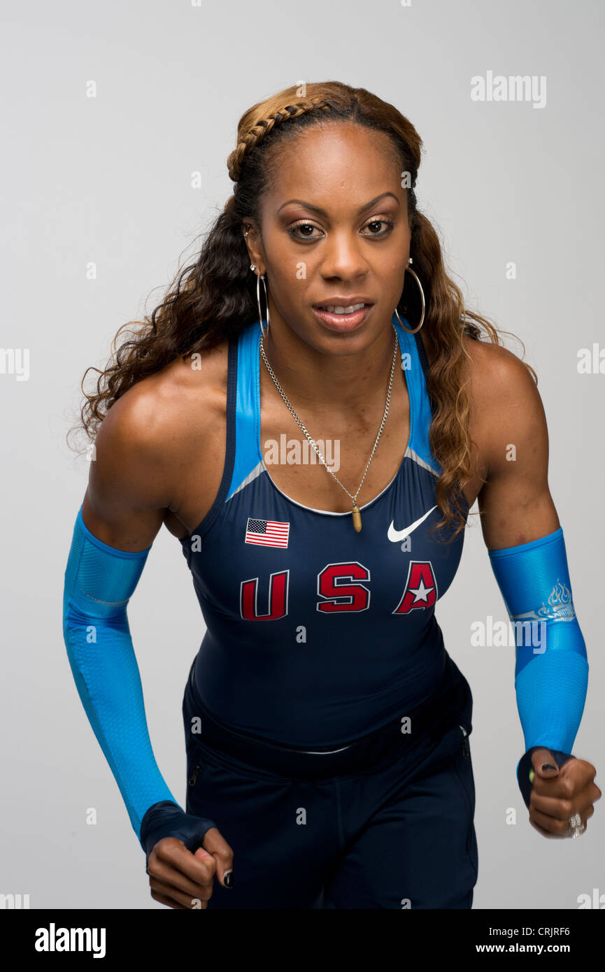Sprinter Sanya Richards-Ross at the Team USA Media Summit in Dallas ...