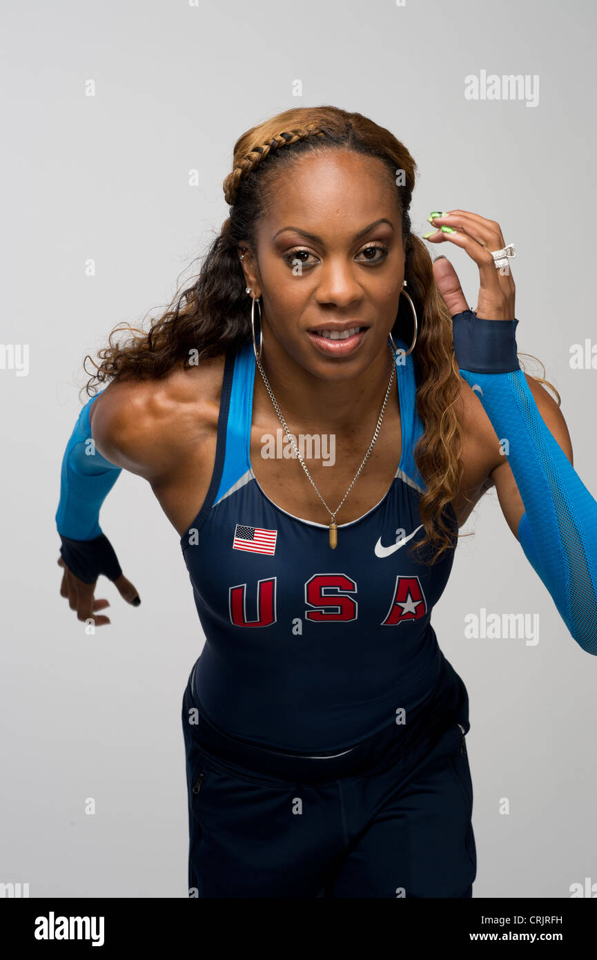 Sprinter Sanya Richards-Ross at the Team USA Media Summit in Dallas ...