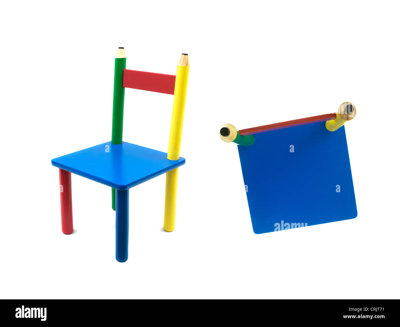 A child play chair isolated against a white background Stock Photo - Alamy