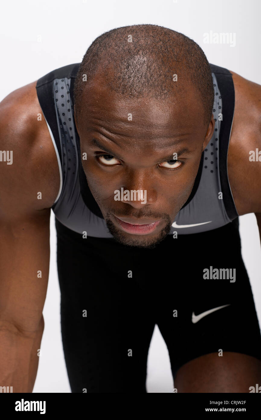 USA t 400 meter gold medalist LaShawn Merritt poses at the USOC Media ...