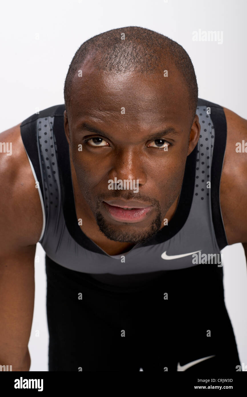 USA t 400 meter gold medalist LaShawn Merritt poses at the USOC Media ...