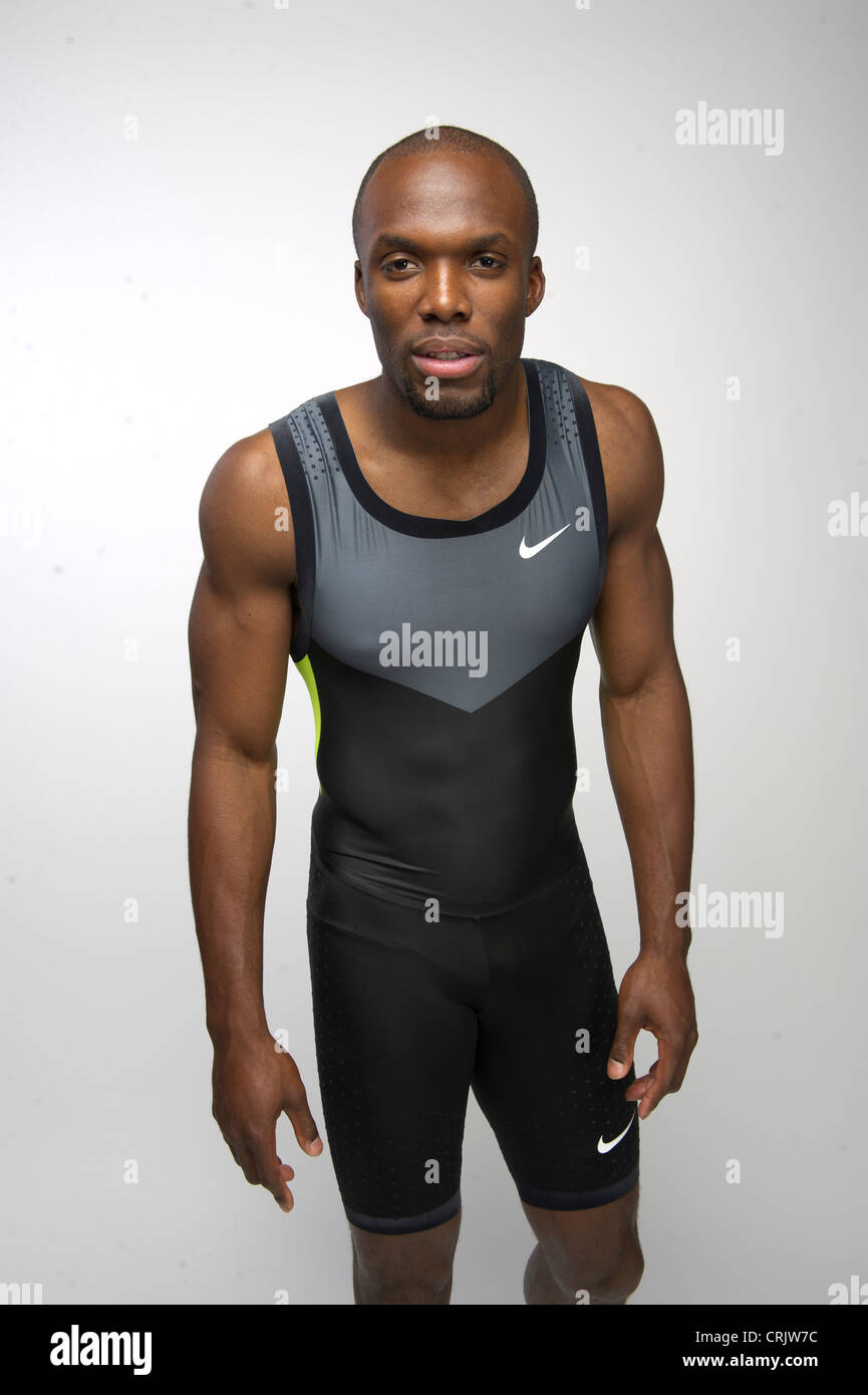 USA t 400 meter gold medalist LaShawn Merritt poses at the USOC Media ...