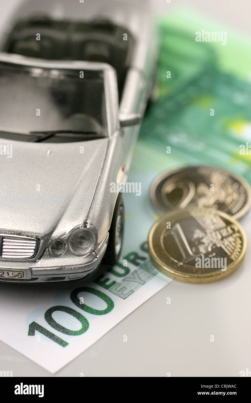 car and Euros Stock Photo - Alamy