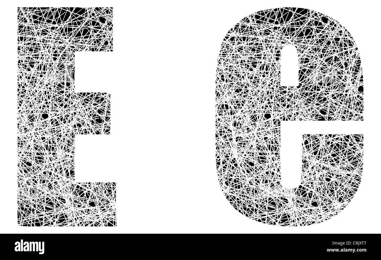 Letter e lowercase Cut Out Stock Images & Pictures - Alamy