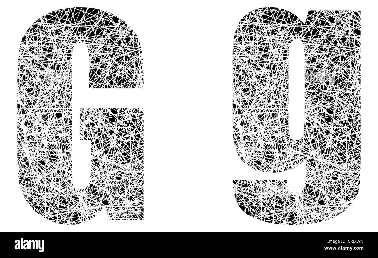 Decorative letter g black and white Black and White Stock Photos ...