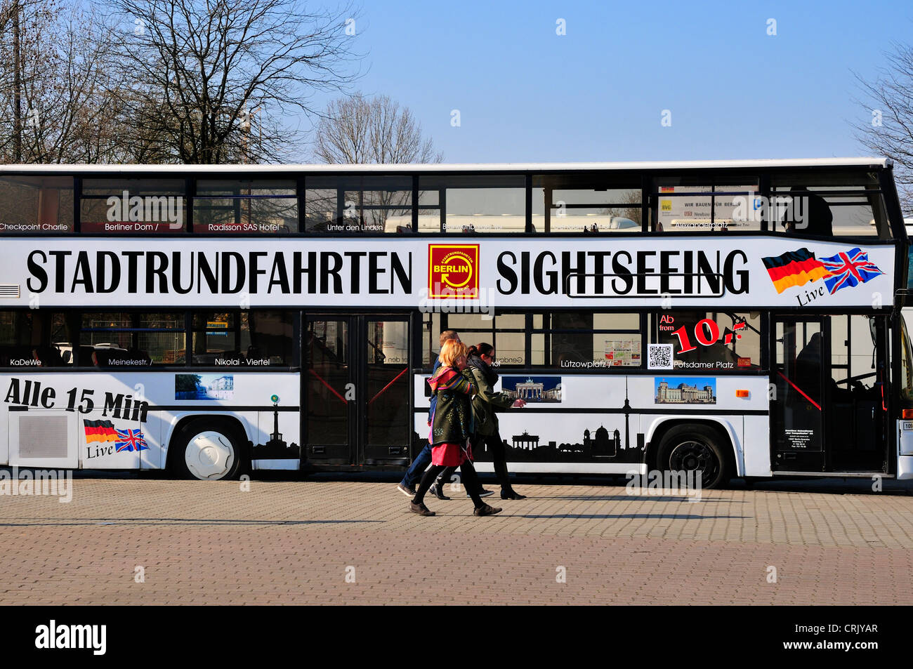Berlin, Germany. Sightseeing tour bus Stock Photo - Alamy
