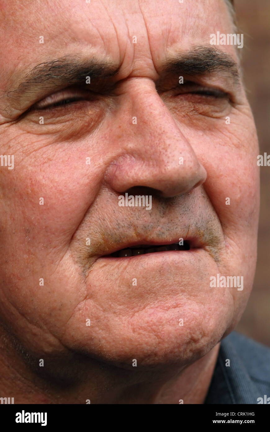 The face of an elderly man Stock Photo - Alamy