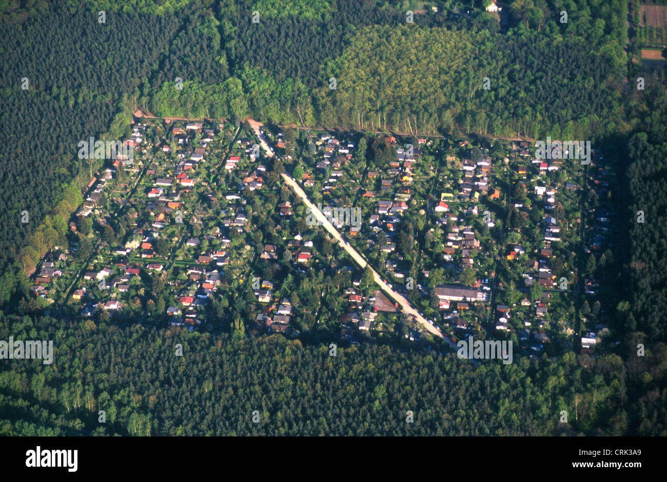 Grunewald settlement in Grunewald, Aerial Stock Photo - Alamy