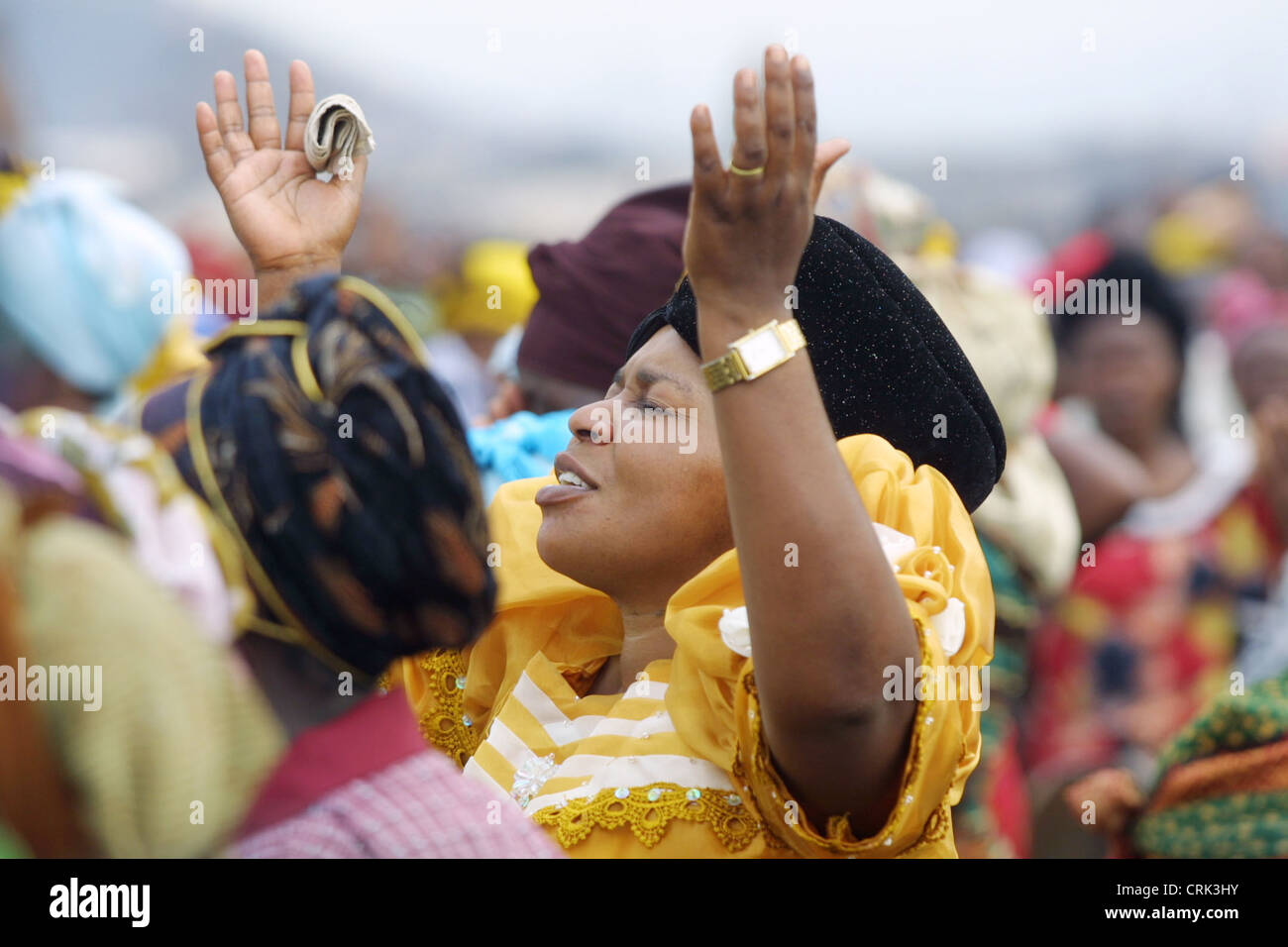 Street church in Goma Stock Photo - Alamy