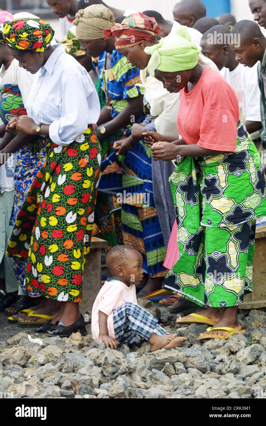 Street church in Goma Stock Photo - Alamy