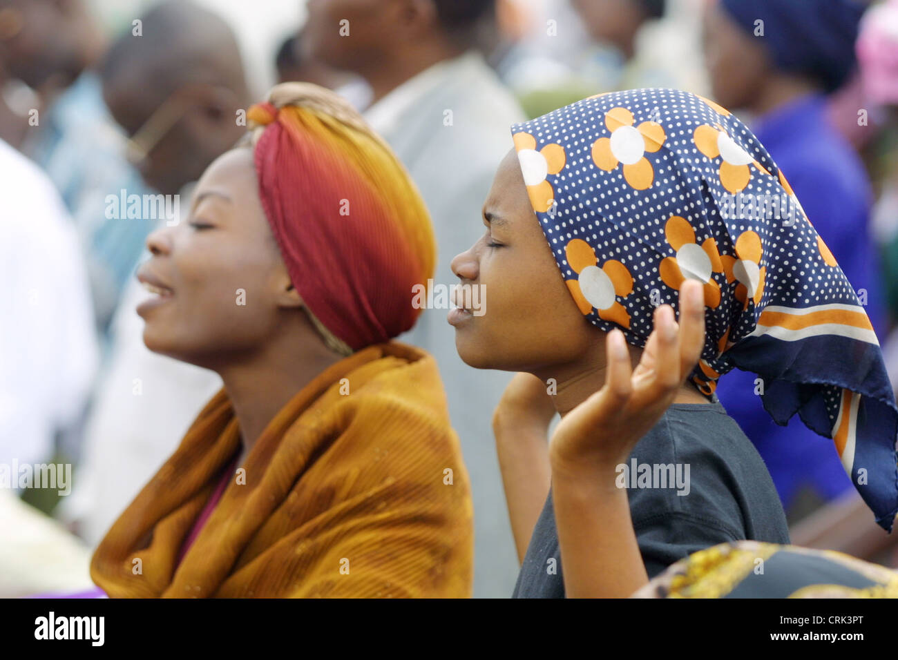 Street church in Goma Stock Photo - Alamy