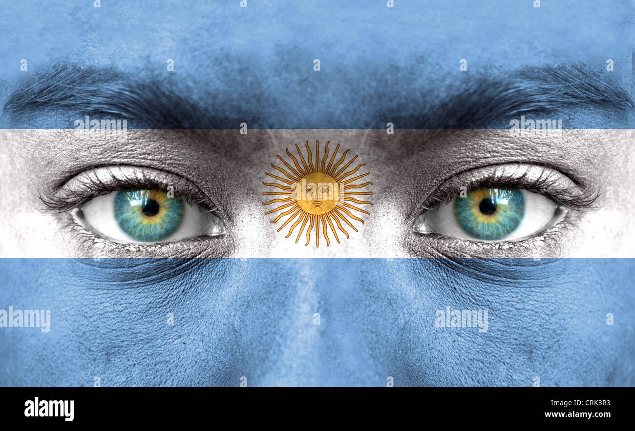 Argentina flag map hi-res stock photography and images - Alamy