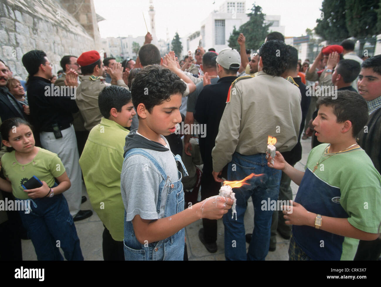Arab Christian Orthodox celebrate Easter Stock Photo - Alamy