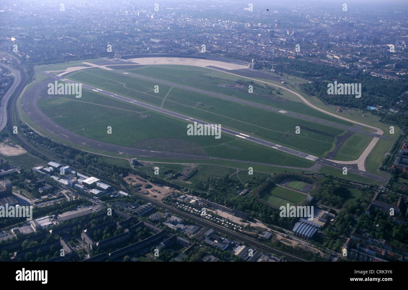 Tempelhof Airport, Aerial View Stock Photo - Alamy