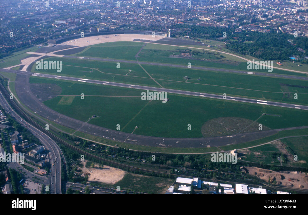 Tempelhof Airport, Aerial View Stock Photo - Alamy