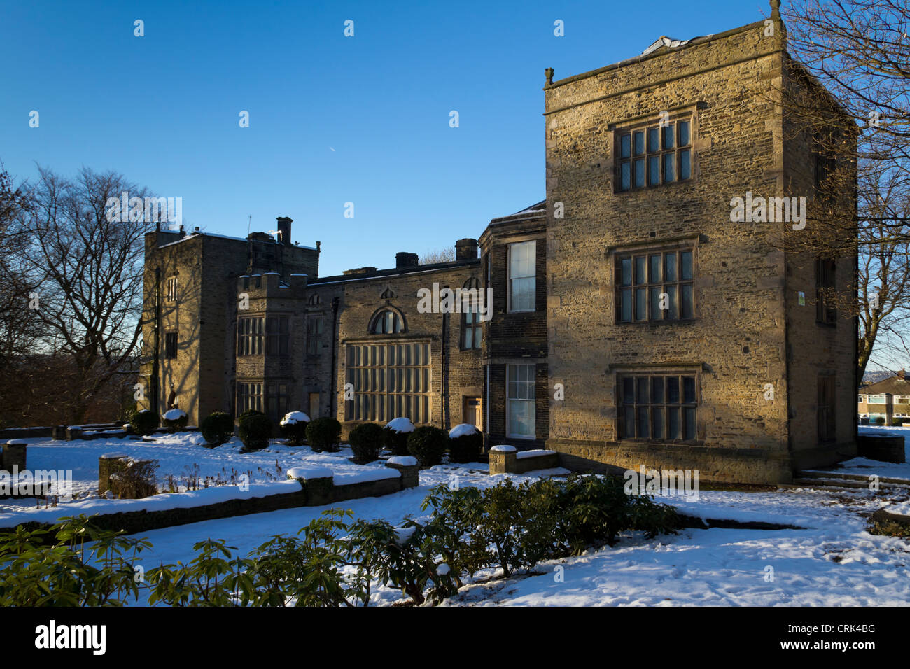 Bolling Hall Bradford, in winter. Bolling Hall is one of Bradford's ...